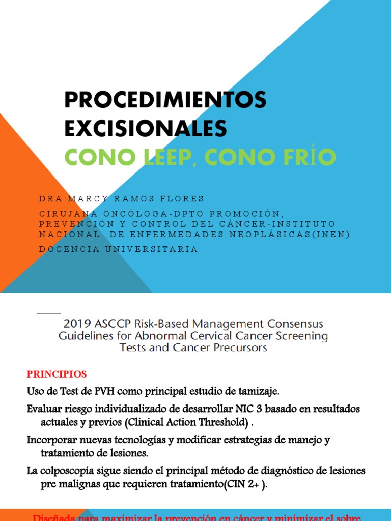 Cono Leep, Cono Frío Cervix | PDF | Anatomía | Especialidades Medicas