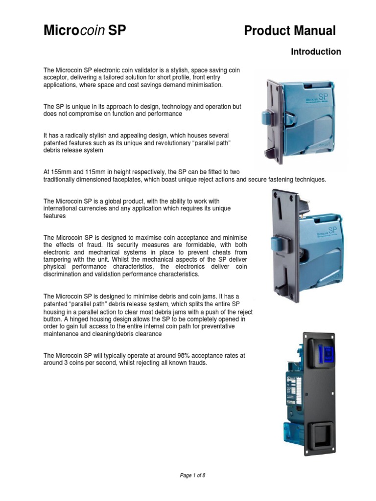 Microcoin - SP - SP PB Product Manual | PDF | Power Supply | Bipolar ...