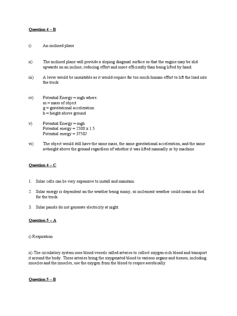 Integrated Science Paper Part 2 | PDF | Blood | Blood Vessel