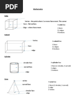 Math Converts & Abbreviations Cheat Sheet | PDF | Geometry | Space
