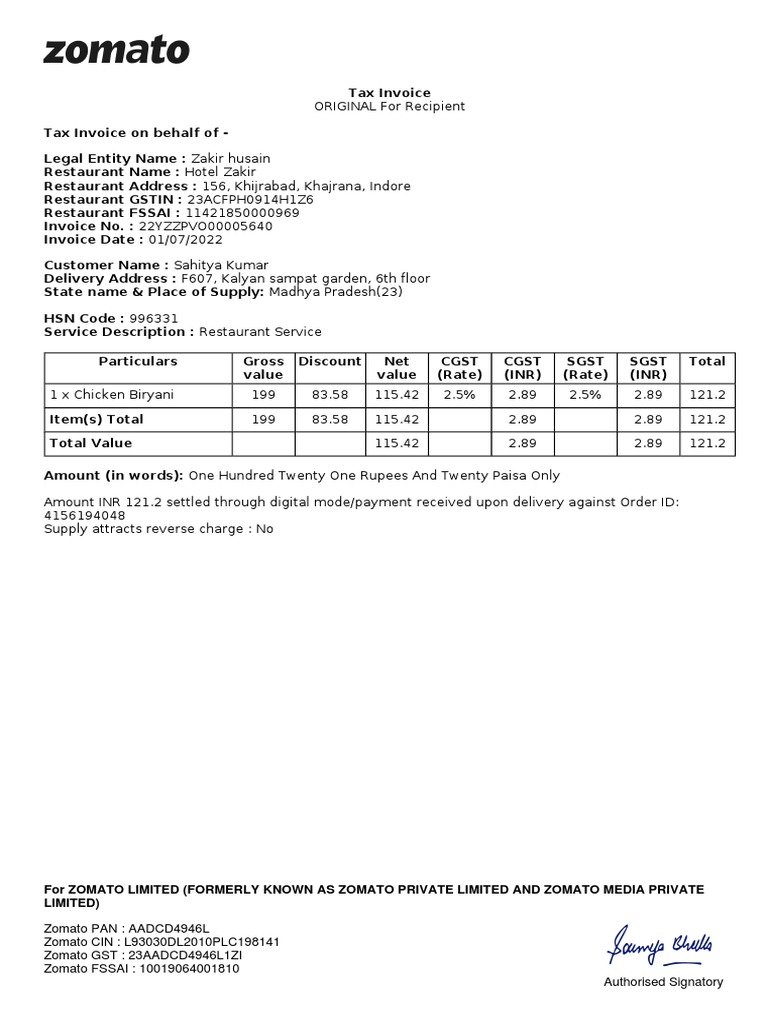 Uber Zomato Bills Merged | PDF | Invoice | Payments