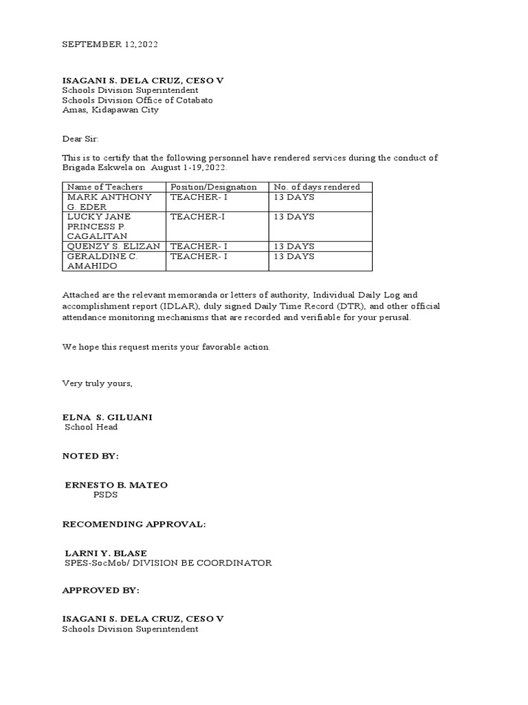 Sample Service Credits Request | PDF | Career & Growth | Wellness