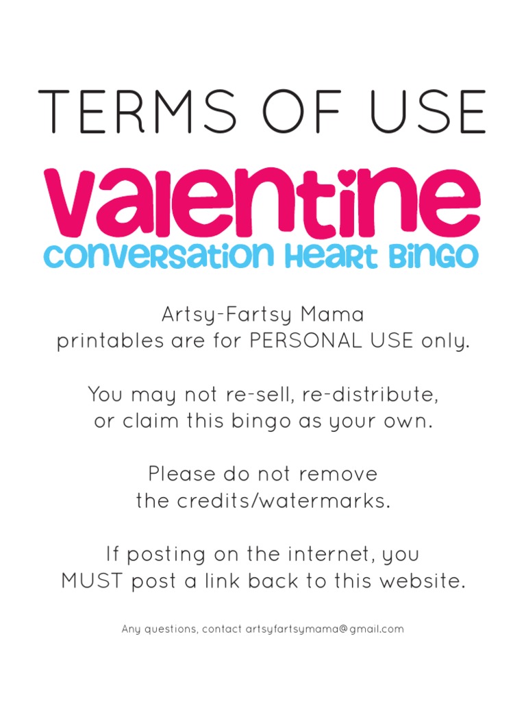 Valentine Bingo Set | PDF