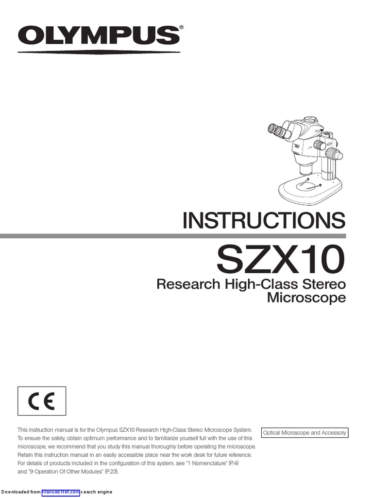 SZX 10 | PDF | Aperture | Equipment