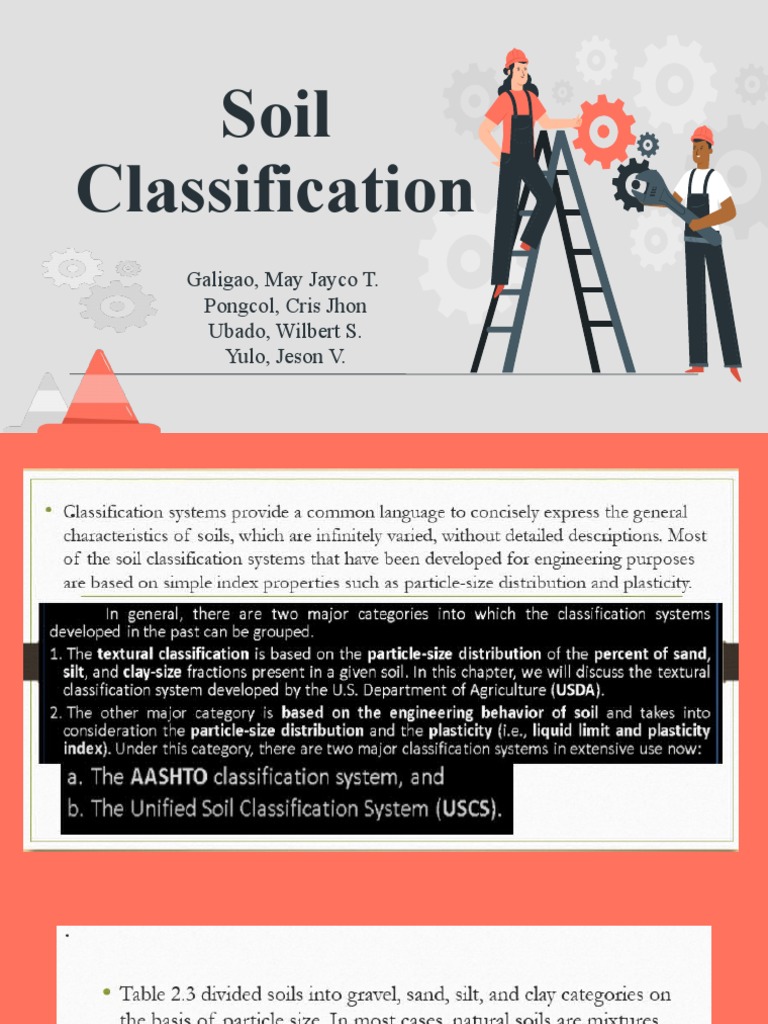 Soil Classification Group 5 FINAL | PDF