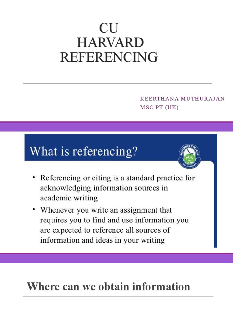 Referencing For MSC | PDF | Digital Object Identifier | Citation