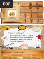 Food Defense Plan Template | PDF | Vulnerability (Computing) | Security