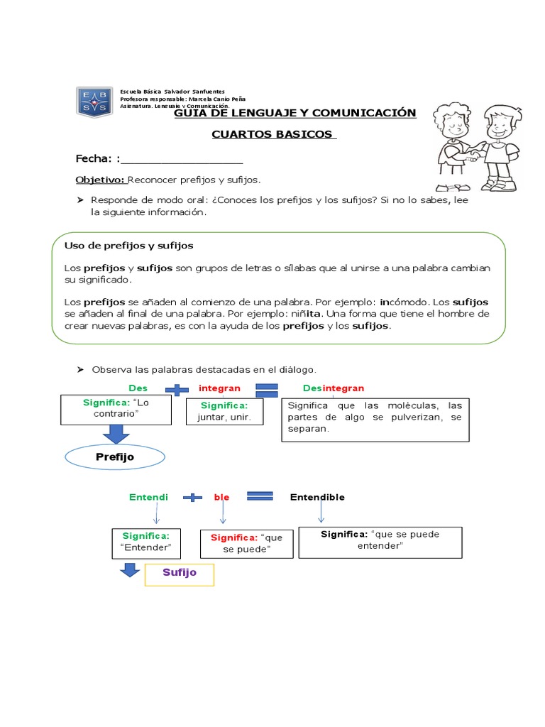 Guia de Prefijos y Sufijos | PDF | Morfología | Tipología Lingüística