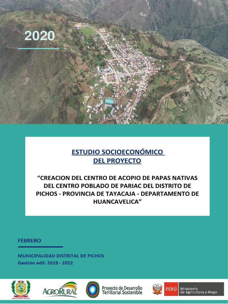 Estudio Socioeconomico Pariac | PDF | Agricultura | Agua