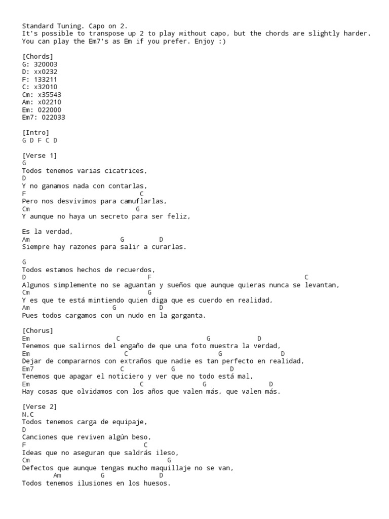 Valen Más Acordes | PDF