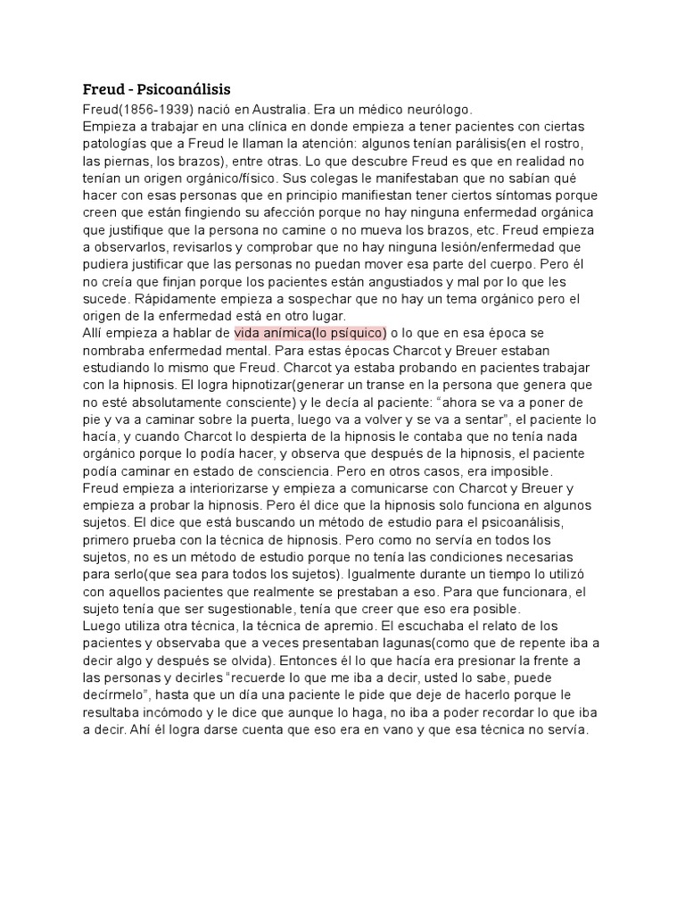 Freud y el origen del psicoanálisis: Descubriendo el papel del inconsciente a través de la ...