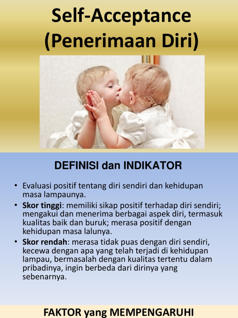 Self Acceptance | PDF | Karier & Perkembangan