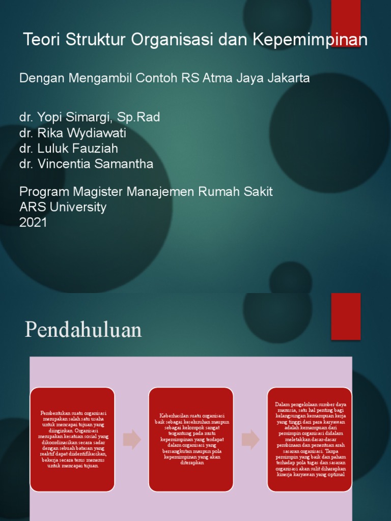 PPT-Tugas Kelompok-3-Organisasi & Kepemimpinan RS-ARS 2021 | PDF | Pengembangan Diri | Sains ...
