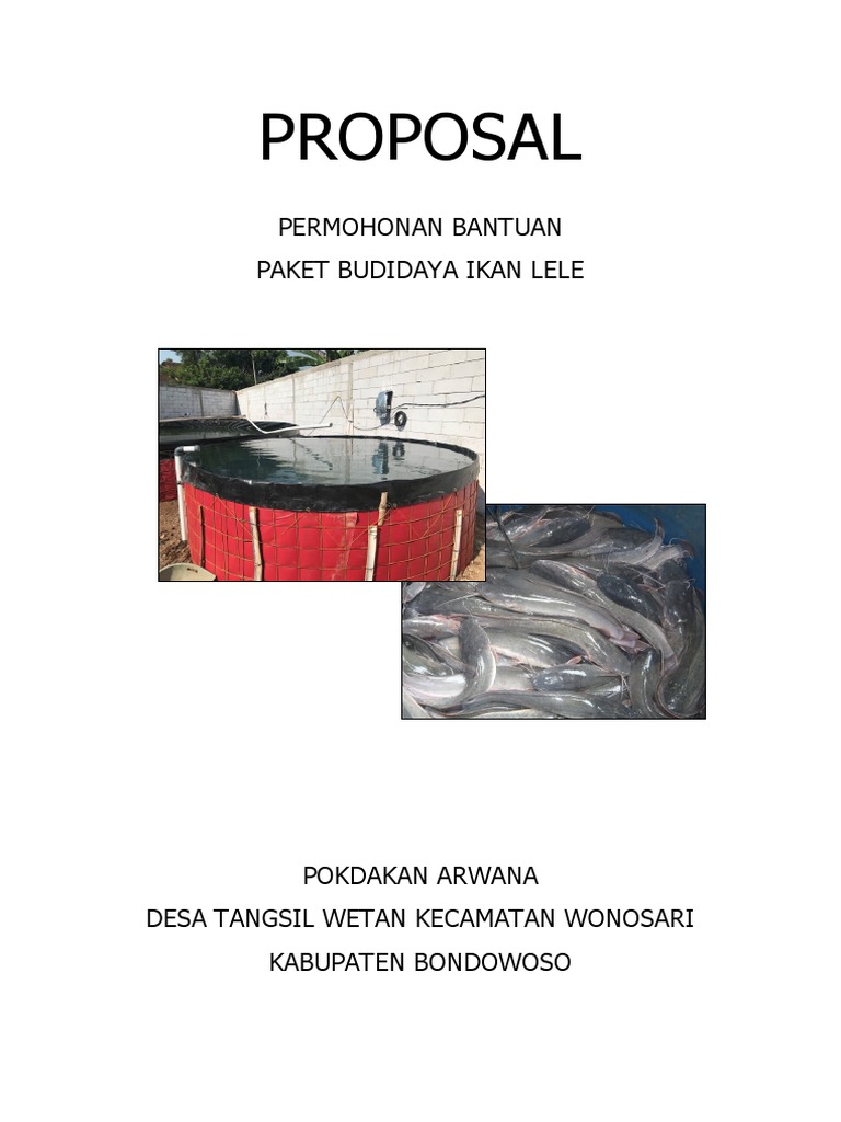 Proposal Paket Lele Kolam Membran 2022 - ARWANA | PDF