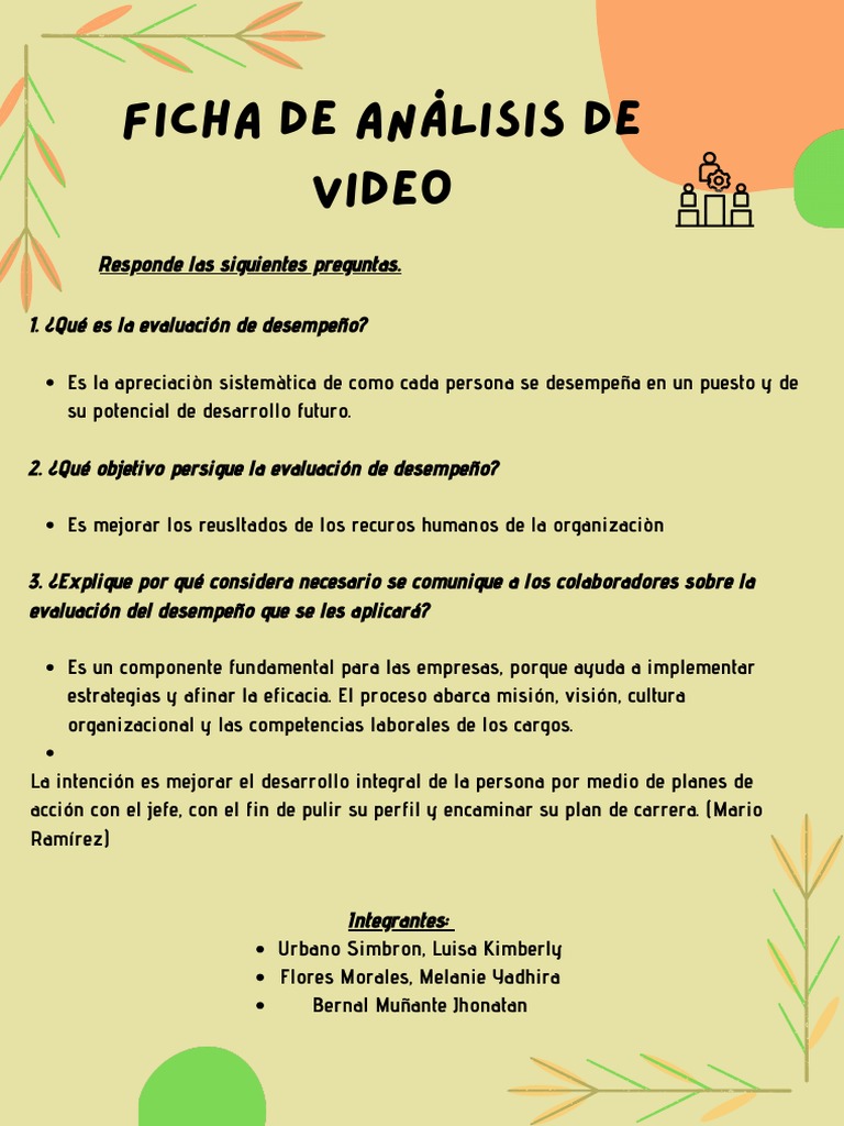 Analisis Del Video | PDF