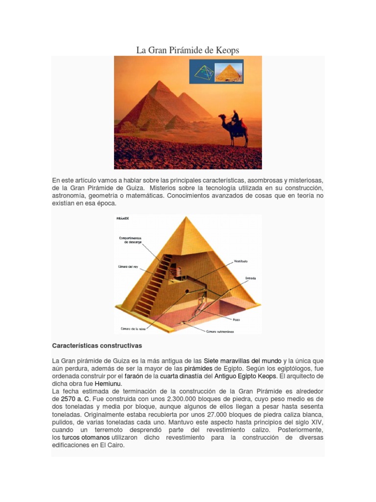 Características de la Pirámide de Keops | PDF | Osiris