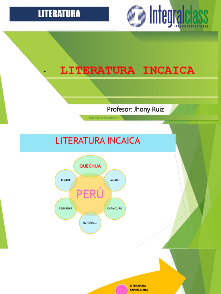 Diapositiva - Literatura Incaica | PDF | Imperio Inca | Andes
