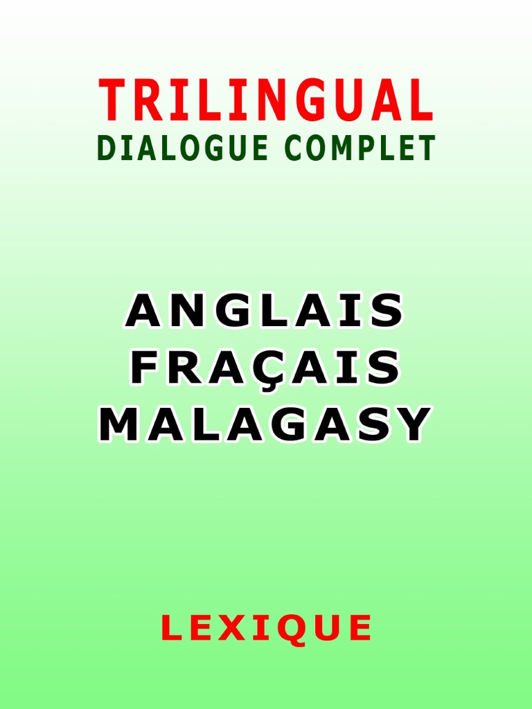 Vocabulaire Français-Malgache Essentiel | PDF | Nourritures ...
