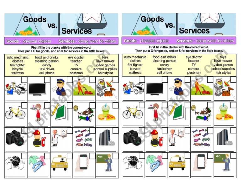 Activity Good VS Services | PDF