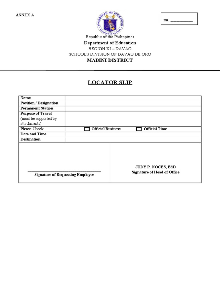 Locator Slip | PDF