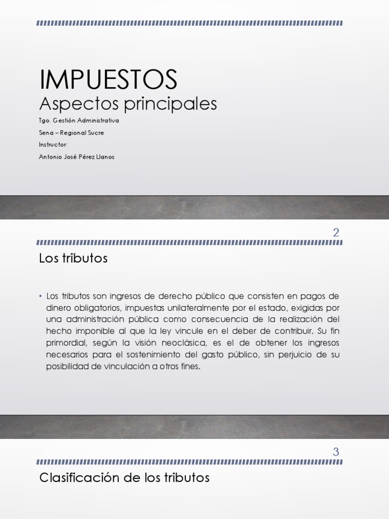 Impuestos - Generalidades | PDF | Impuestos | Economias