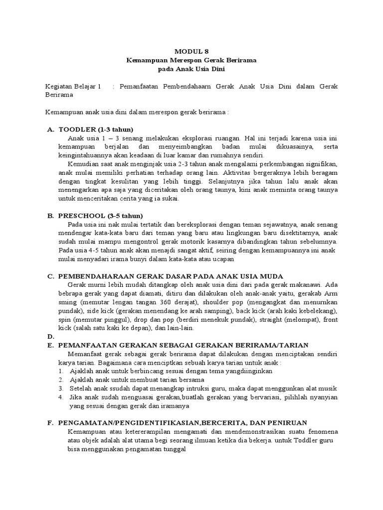 MODUL 8 Seni Tari Dan Musik | PDF