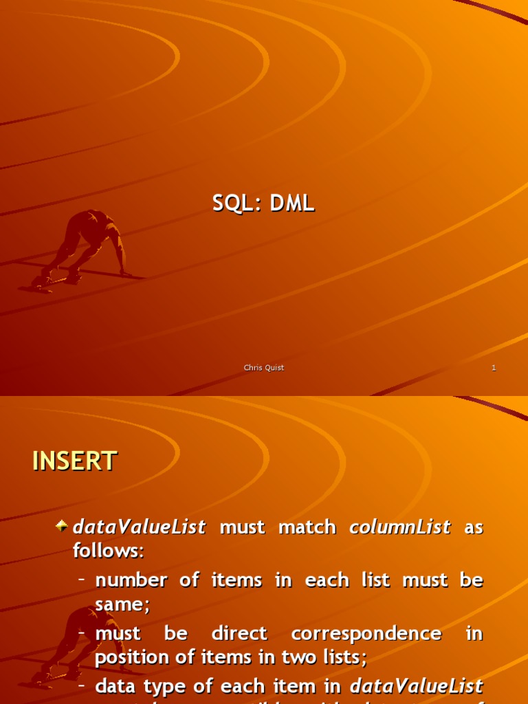 Sql Dml Pdf Software Engineering Computing 2933