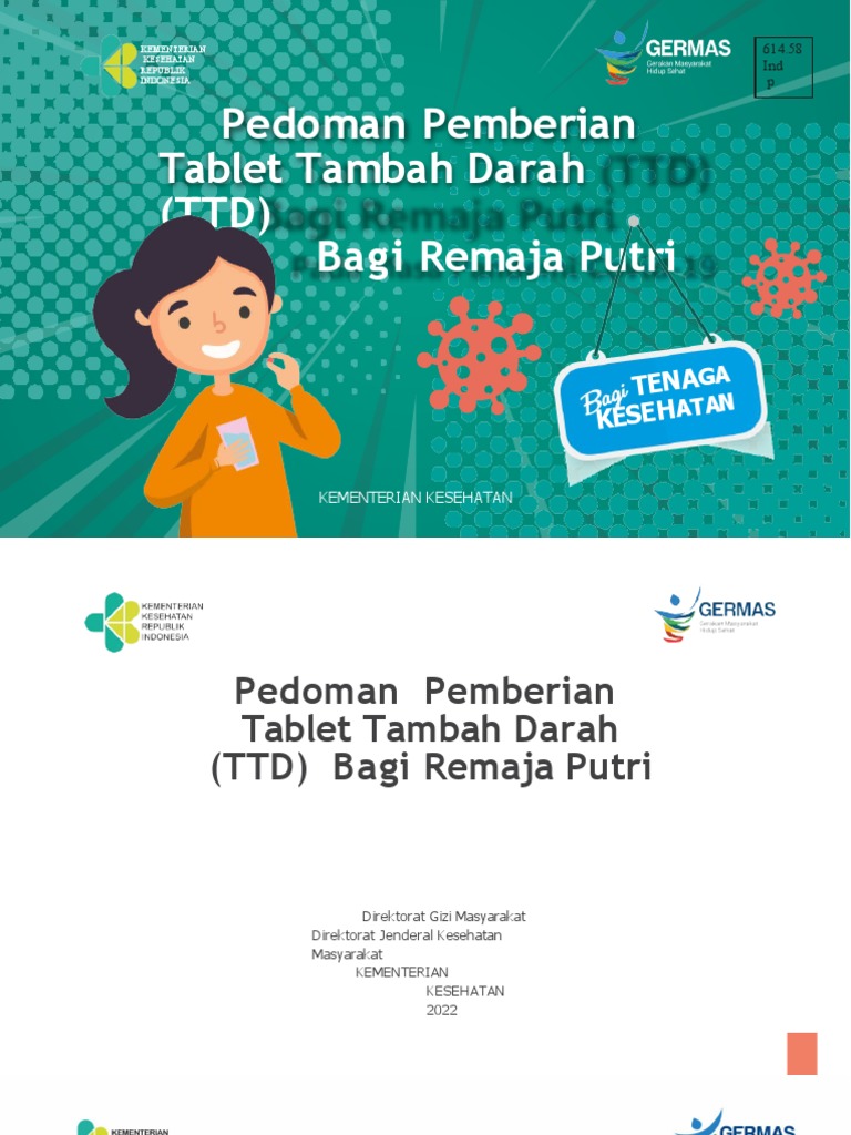 Pedoman TTD untuk Remaja Putri 2022 | PDF