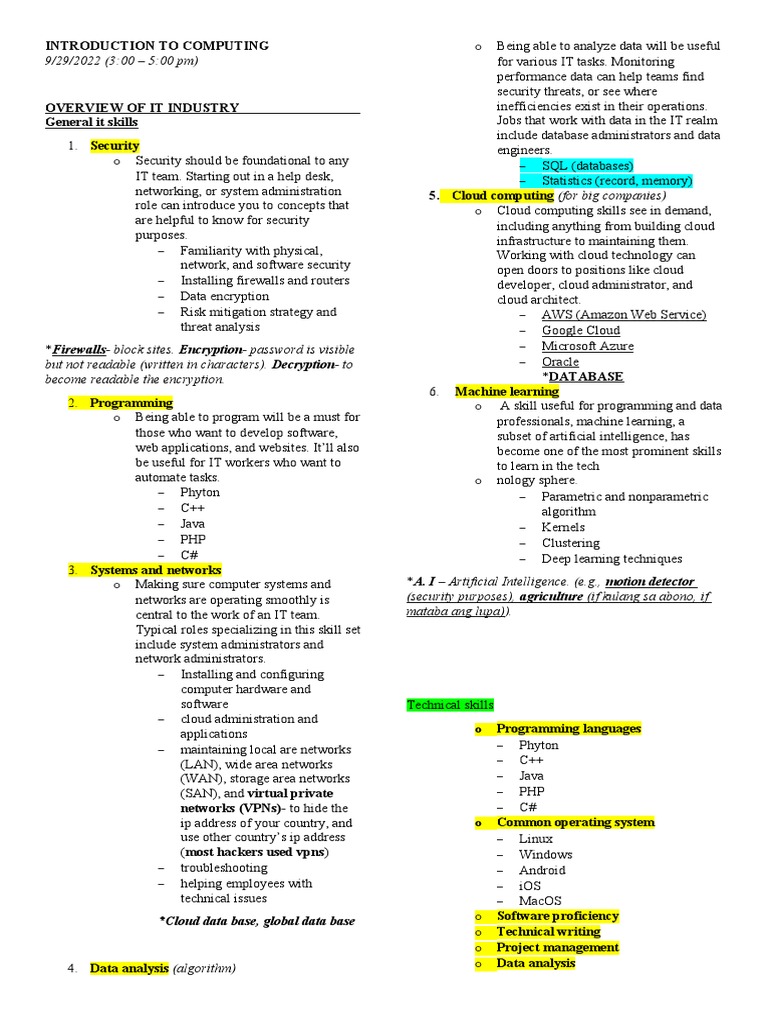 Introduction To Computing | PDF | Computer Data Storage | Input/Output