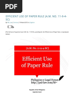 Efficient Use of Paper Rule | PDF | Judiciaries | Government Information