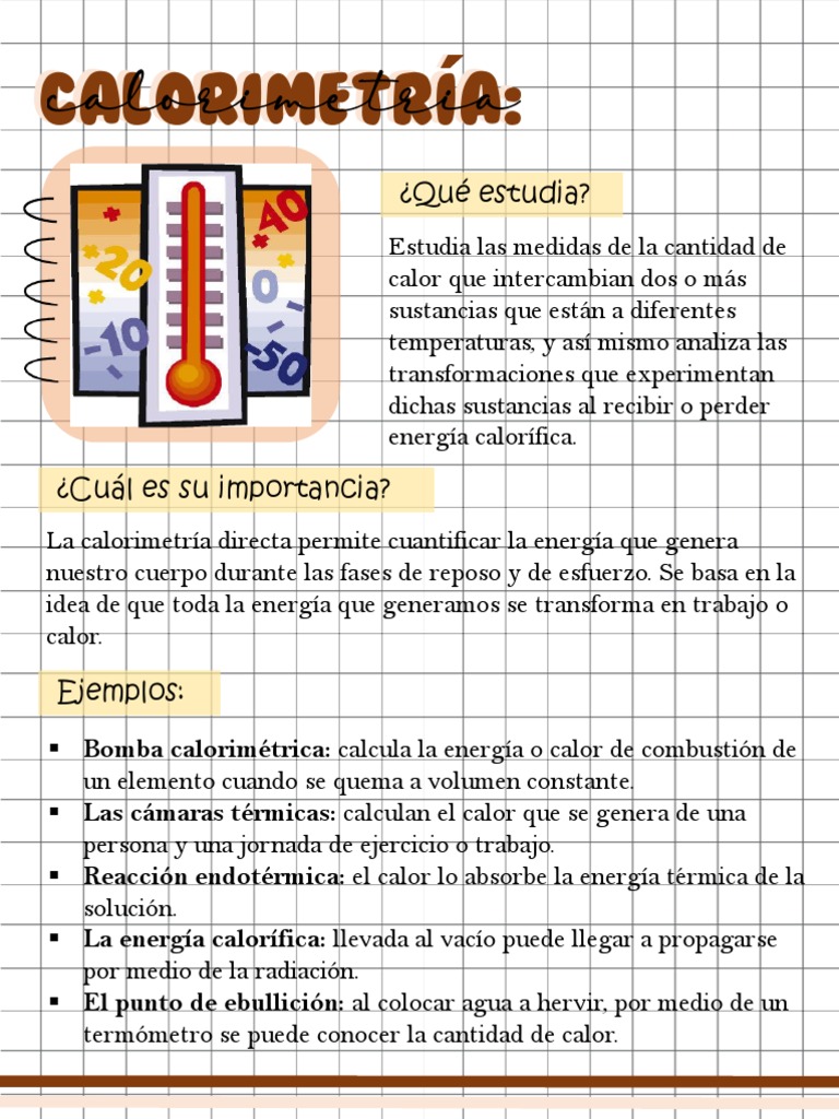 Calorimetría y Termodinámica | PDF
