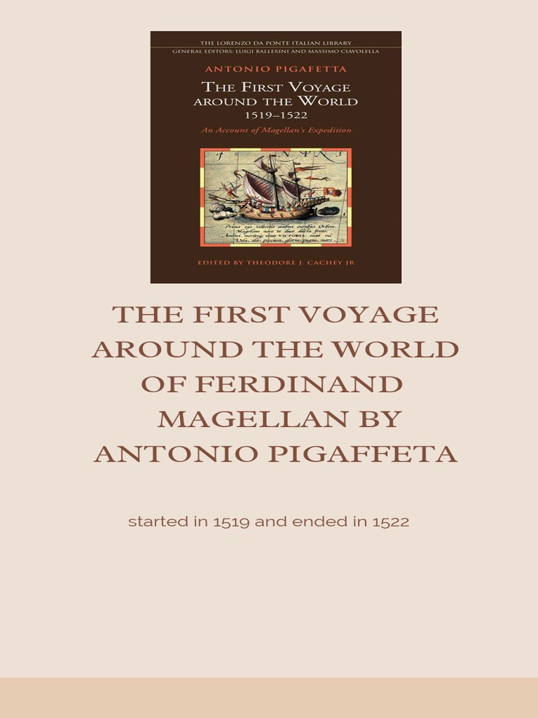 Magellan's First Voyage: Pigafetta's Account | PDF | Age Of Discovery ...
