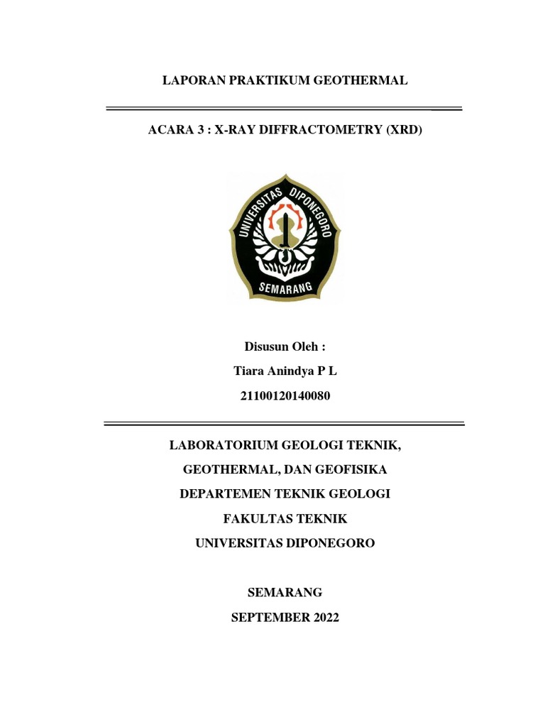 Laporan Praktikum Geothermal XRD Yaya | PDF