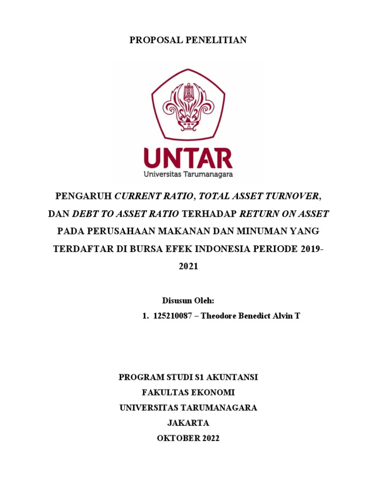 Theodore Benedict Alvin T - Proposal Bab 1-3 | PDF