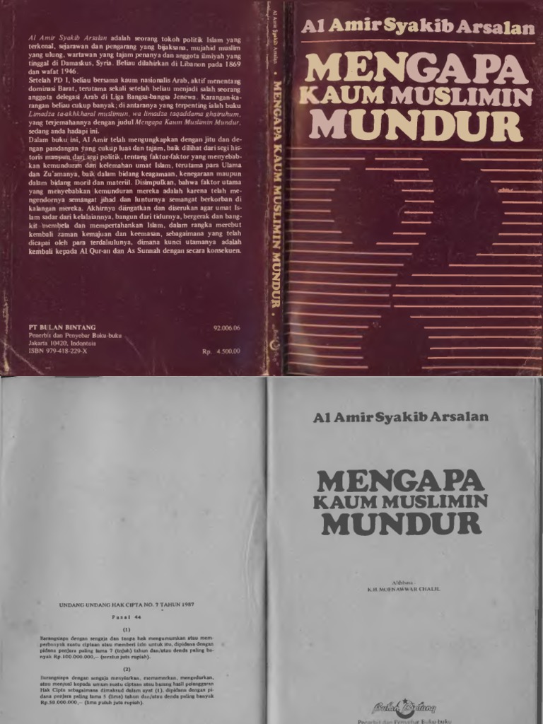 Megapa Kaum Muslimin Mundur by Syakib Arsalan | PDF