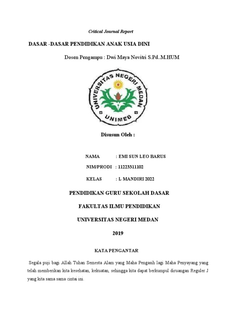 CJR Paud Emi Sun Leo | PDF