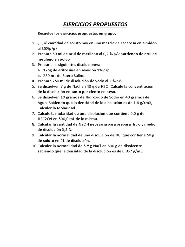 Ejercicios Propuestos | PDF