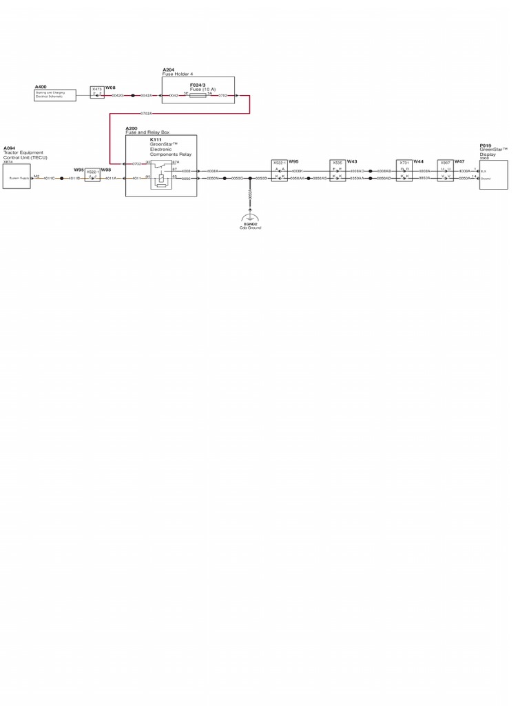 Diag Elétrico Do Display GreenStar (Tratores Com Cabine e AutoTrac Integrado | PDF