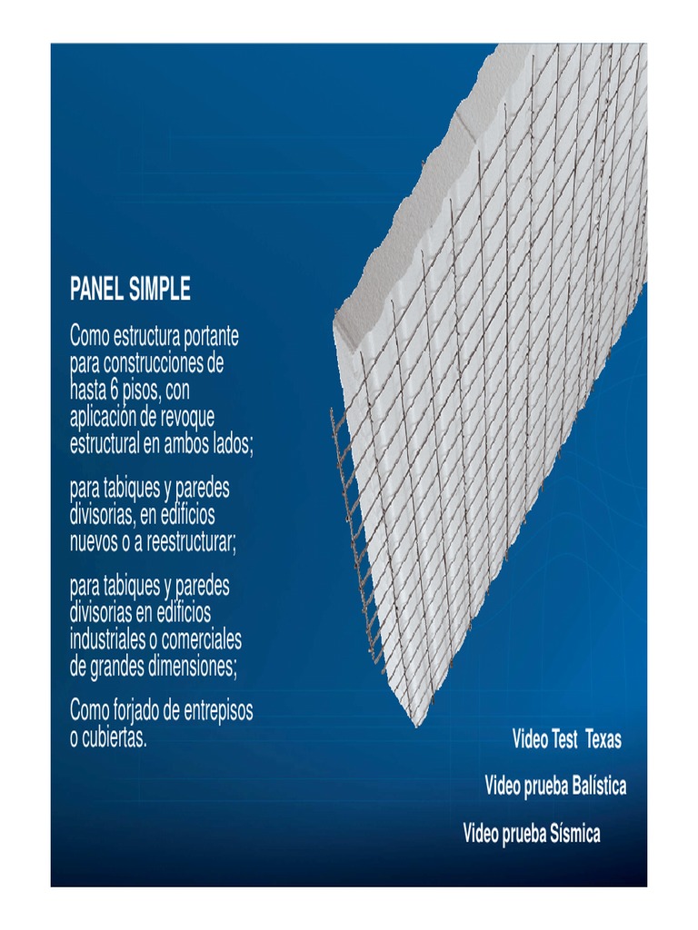01 Tipos de Panel | PDF | Hormigón | Acero