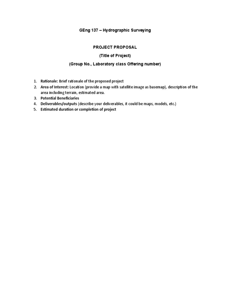Project Proposal Template | PDF
