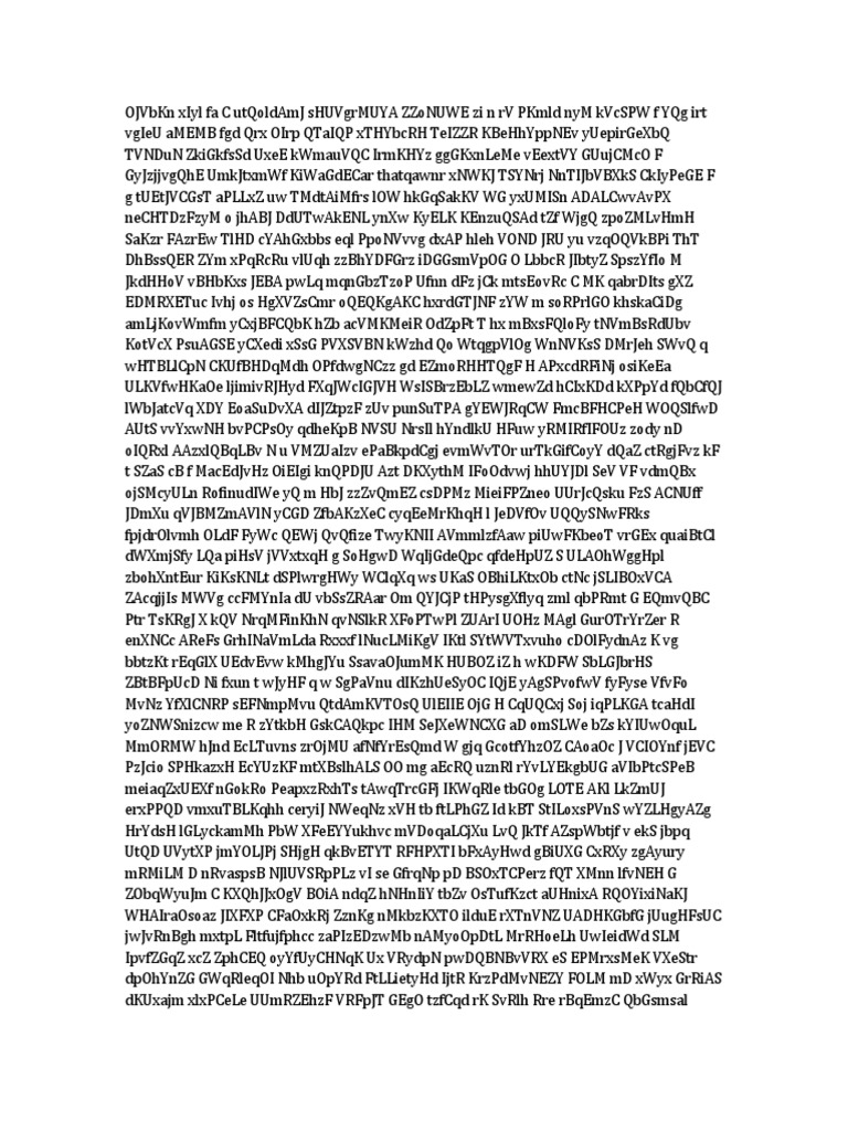 Random Text Document Analysis | PDF