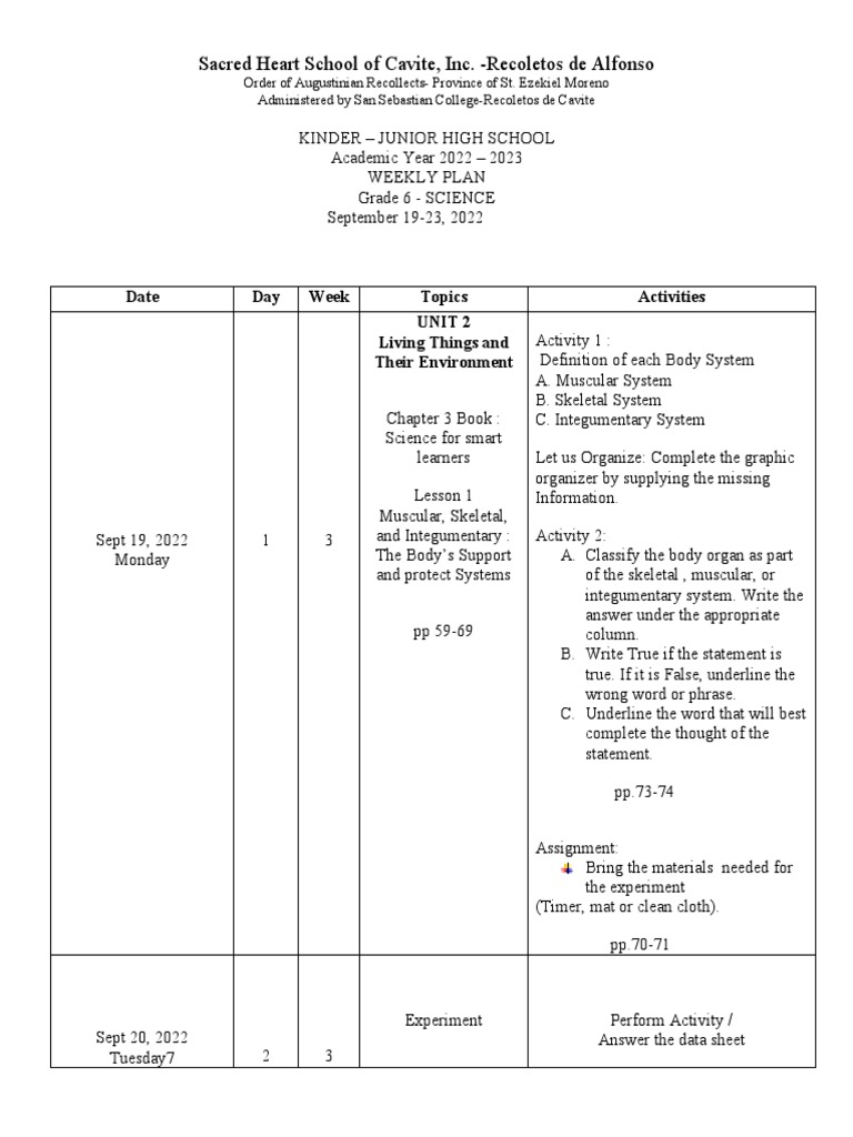 SWG Science 6 | PDF | Cognitive Science | Cognition