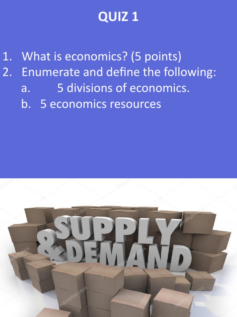 Economics Demand and Supply Quiz | PDF | Supply (Economics) | Supply ...