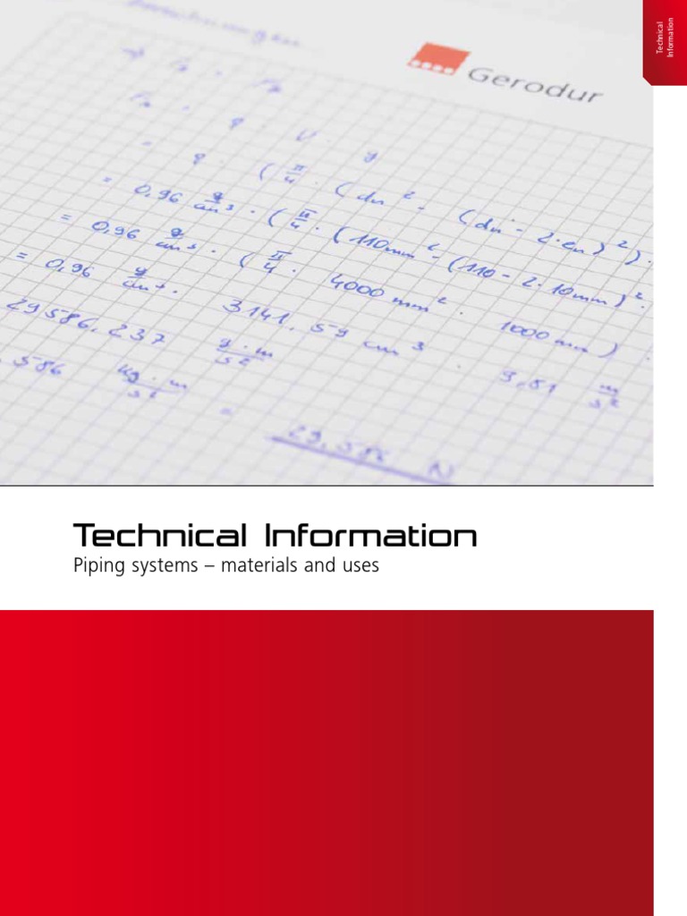 GERODUR - HDPE Pipe and Fittings | PDF | Polyethylene | Polymers