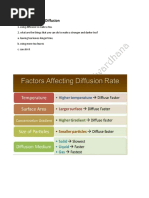 Diffusion-And-Tea Answers | PDF | Diffusion | Water