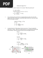 Module 2 - Rectilinear Motion | PDF | Acceleration | Mechanical Engineering
