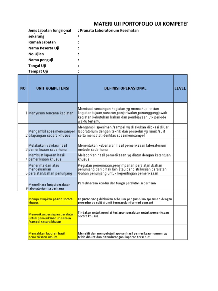 Instrumen Fortopolio Atlm | PDF