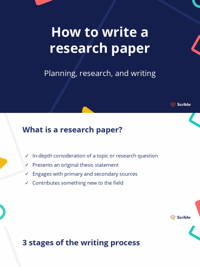 Lecture Slides How To Write A Research Paper | PDF | Argument | Cognition
