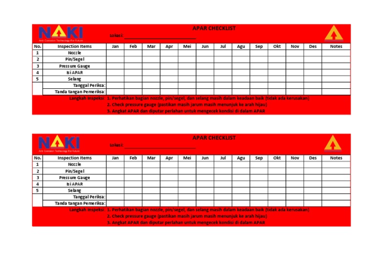 APAR Check List | PDF