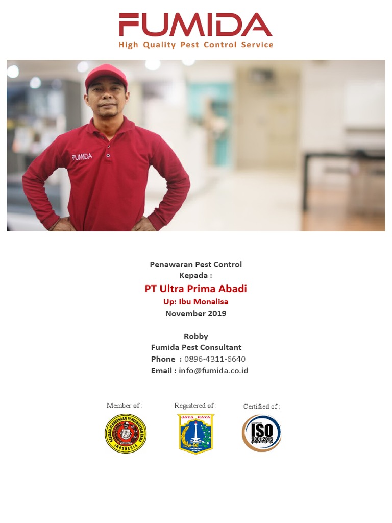 Penawaran Jasa Pengendalian Hama Fumida | PDF